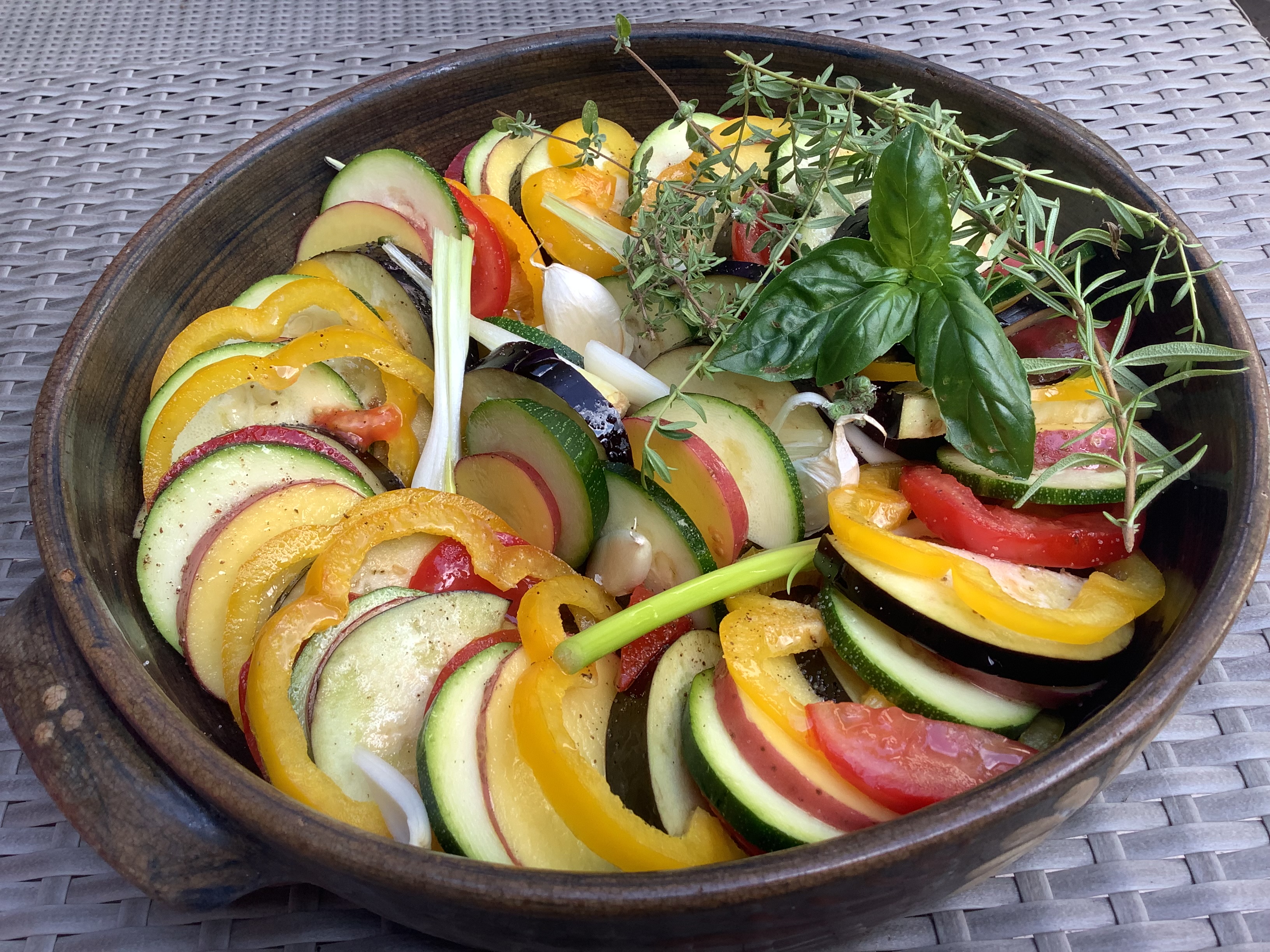 Tian de légumes aux herbes du jardin – Gourmandises